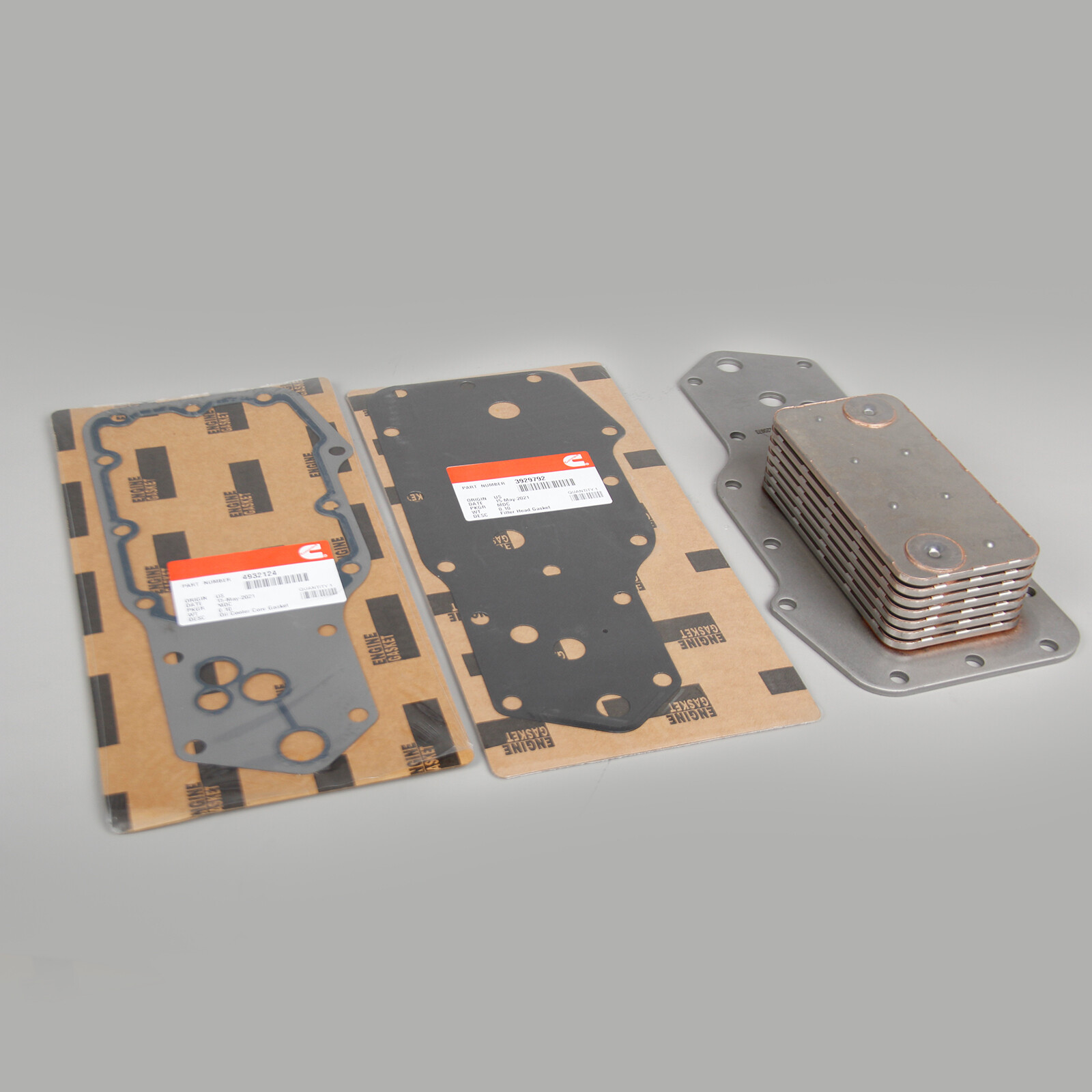 For Dodge Cummins Oil Cooler Gasket Set 89-97 6BT 5.9L 12V 3929792 ...