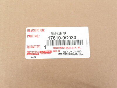 Genuine OEM Toyota Lexus 17610-0C030 Secondary Air Injection Pump | eBay
