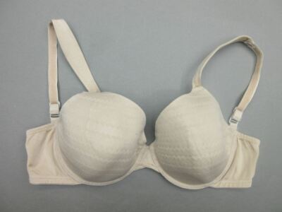 32DD NATORI WOMENS BEIGE UNDERWIRE PADDED BACK CLOSURE FULL COVERAGE ...