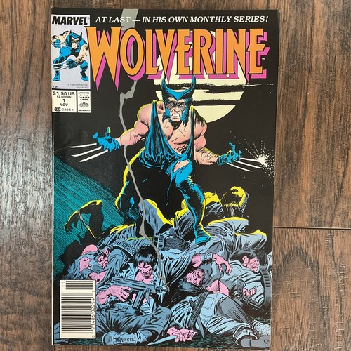 Wolverine #1 NEWSSTAND Wolverine as Patch Marvel 1988 KEY beautiful ...