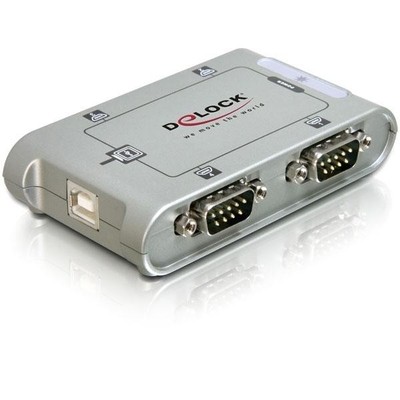 DeLOCK 4 Port USB 2.0 Serial Hub Argento (Delock USB 2.0 to 4 port ...