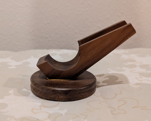 Decatur Industries Genuine Walnut Wood Pipe Holder Stand Rack Display ...