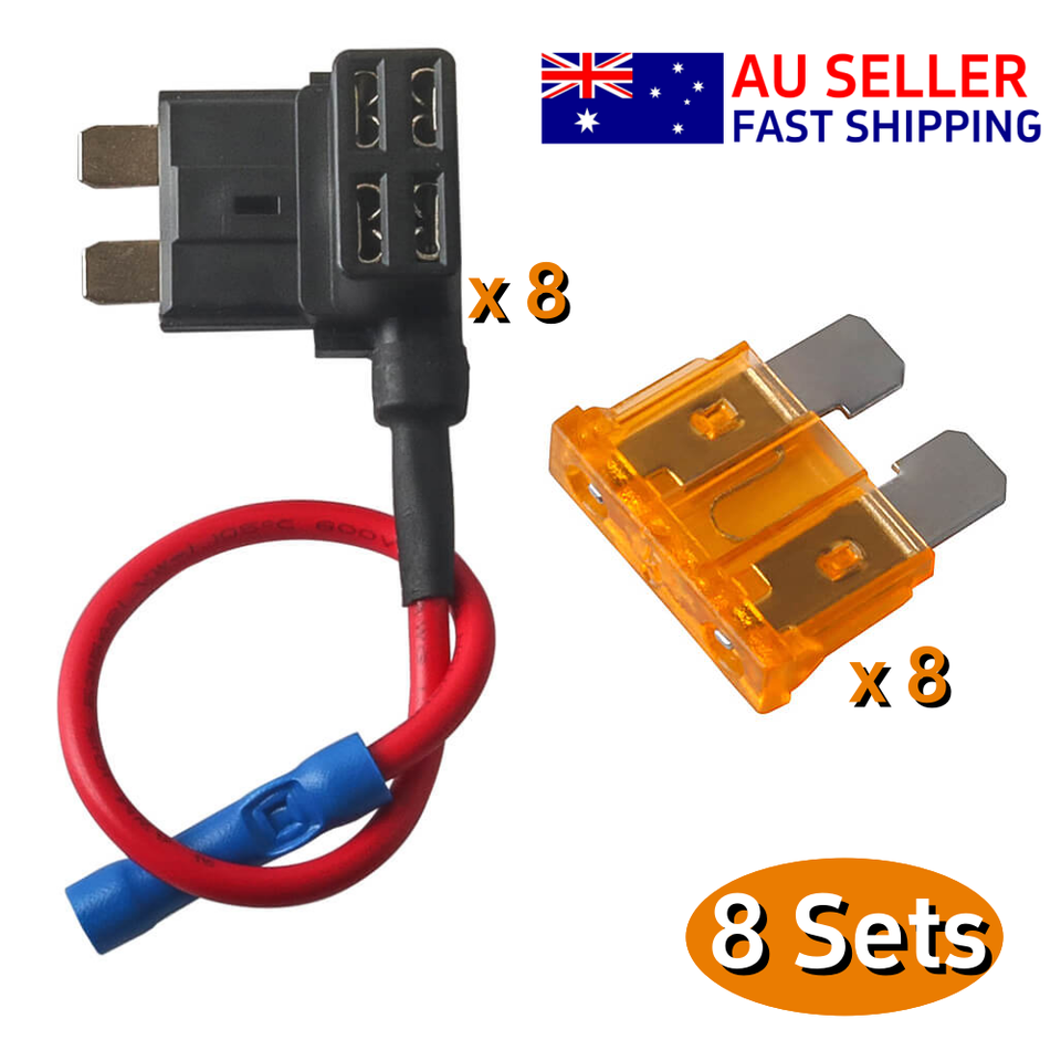 1-20 Set Add-A-Circuit Fuse Tap Adapter Holder Standard ATO/ATC Blade ...