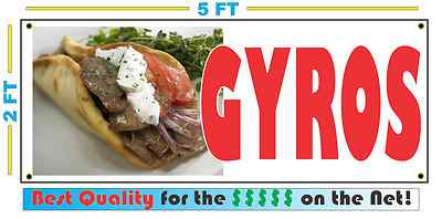 Full Color GYROS BANNER Sign NEW Larger Size BEST PRICE ON THE NET | eBay