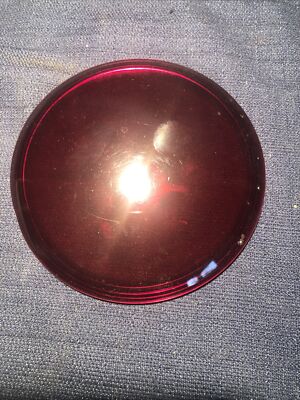 Red glass Railroad Lantern Switch Lens Traffic Light 4-3/4” | eBay