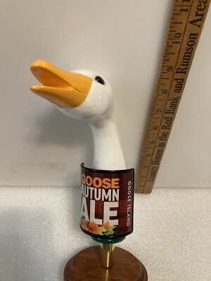 GOOSE ISLAND GOOSE HEAD AUTUMN ALE Draft beer tap handle. ILLINOIS | eBay