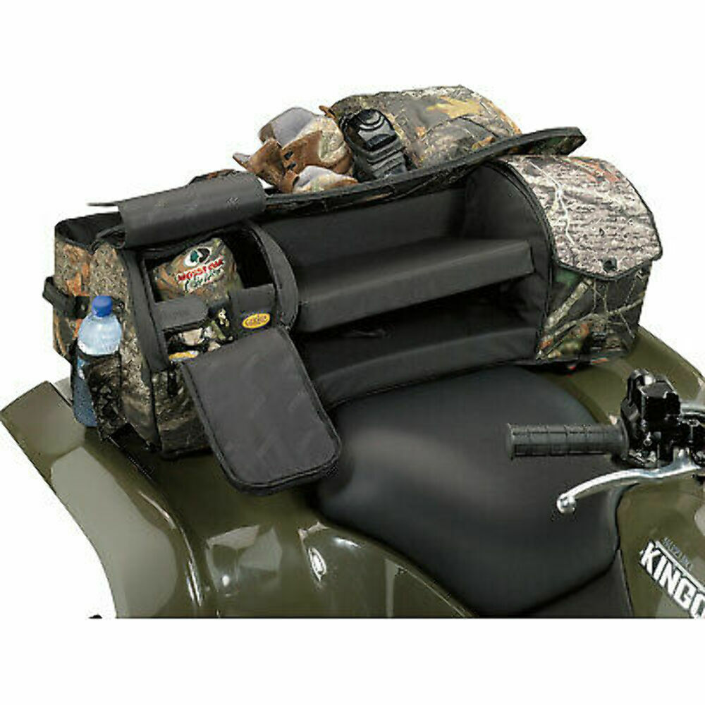 Universal ATV Rear Rack Seat Soft Storage Cargo Bag Mossy Oak Moose ...