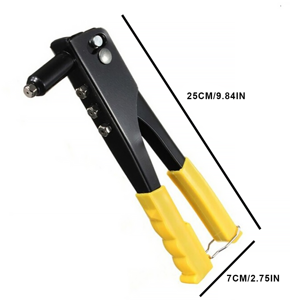 Heavy Duty Hand Pop Rivet Gun Tool Kit + 400PCS Assorted Rivets + 4 Nozzle Head | eBay UK