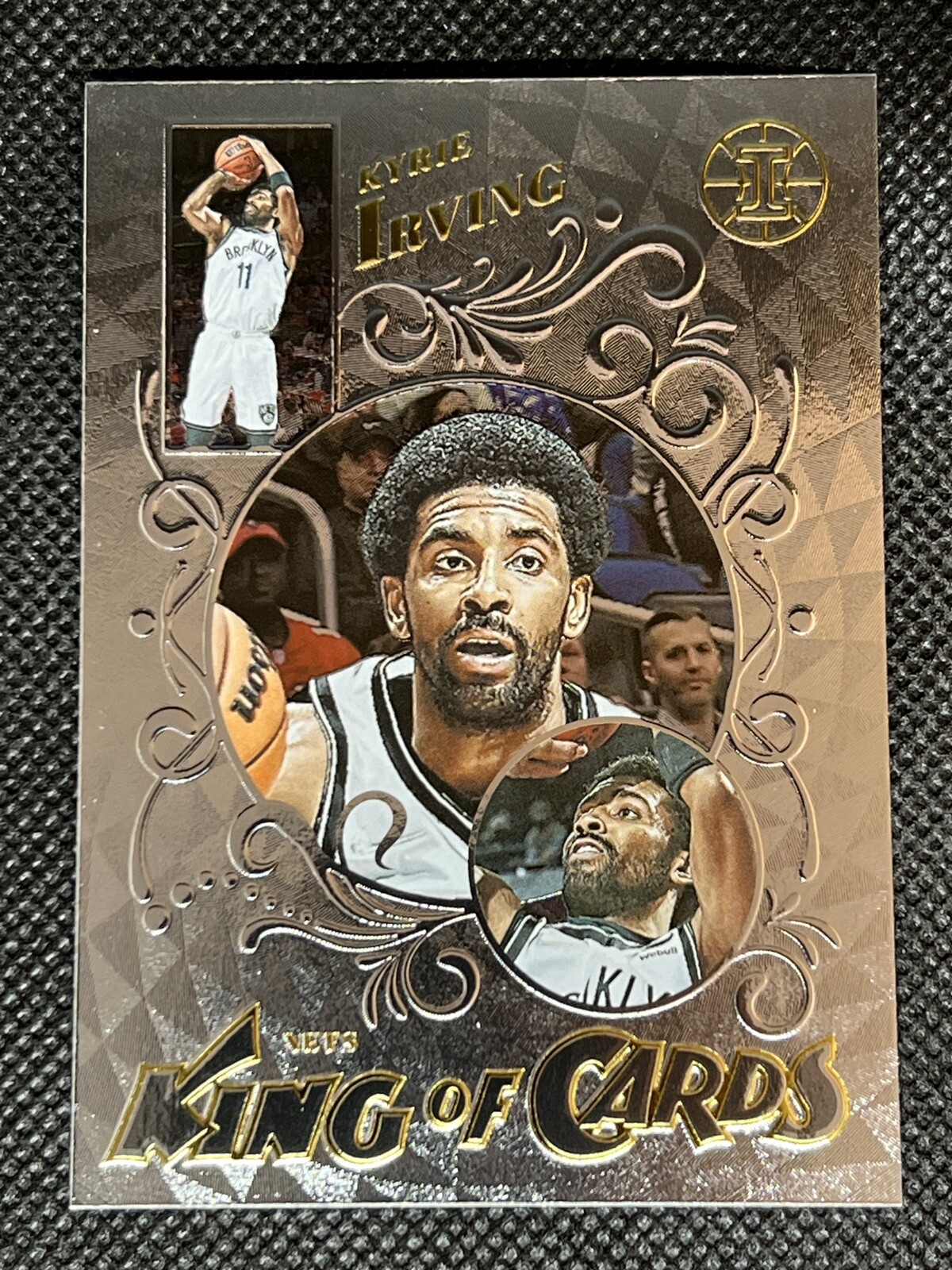 2021-22 Panini Illusions KYRIE IRVING #18 KING OF CARDS Brooklyn Nets ...