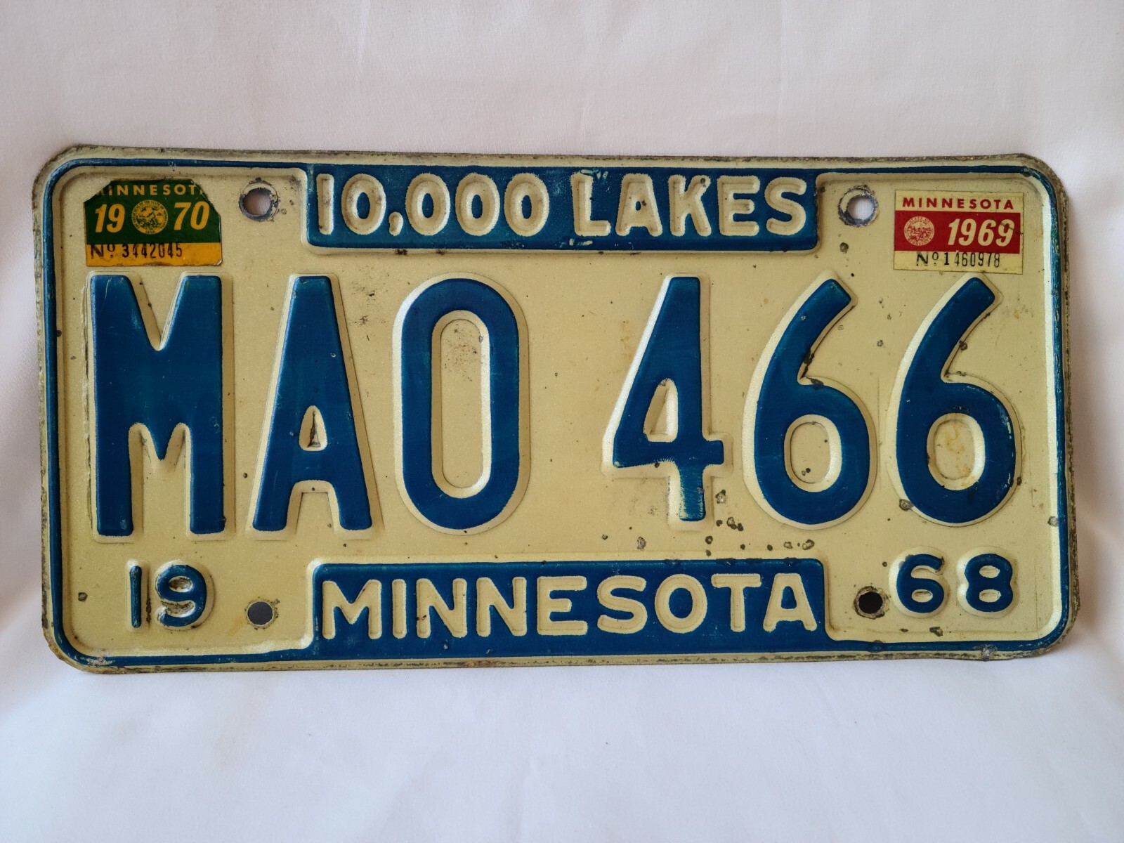 Vintage 1968 Minnesota 10,000 Lakes License Plate 1021 | eBay