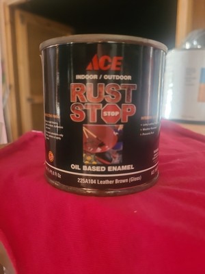 Ace Rust Stop Oil Based Enamel Leather Brown Gloss 8floz Interior ...