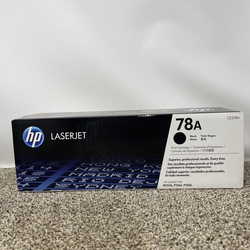 SEALED GENUINE HP LaserJet 78A Black Toner Cartridge CE278A | eBay