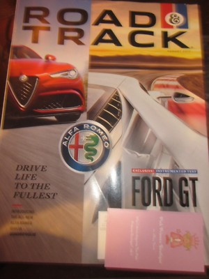 Road & Track Auto Magazine August 2017 Drive Life To The Fullest Ford ...