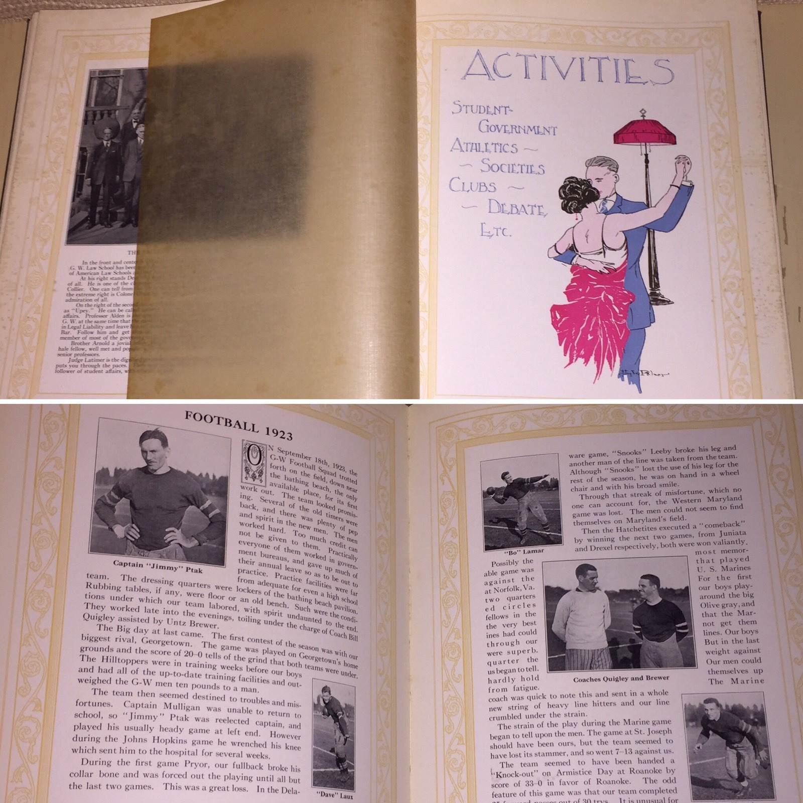 Vintage 1924 1920s The Cherry Tree Yearbook George Washington ...