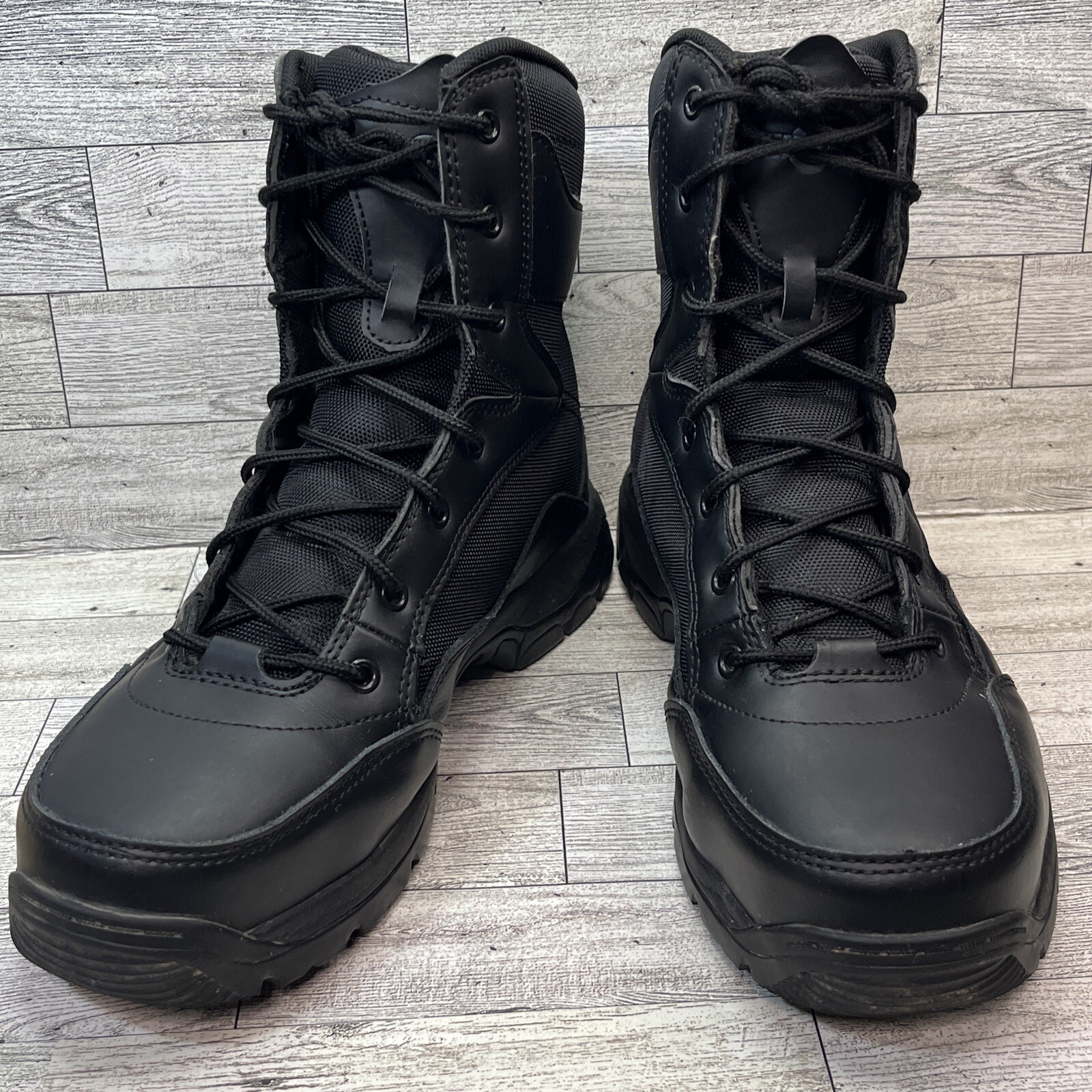 Interceptor Tactical Footwear Black Leather Boots Men… - Gem