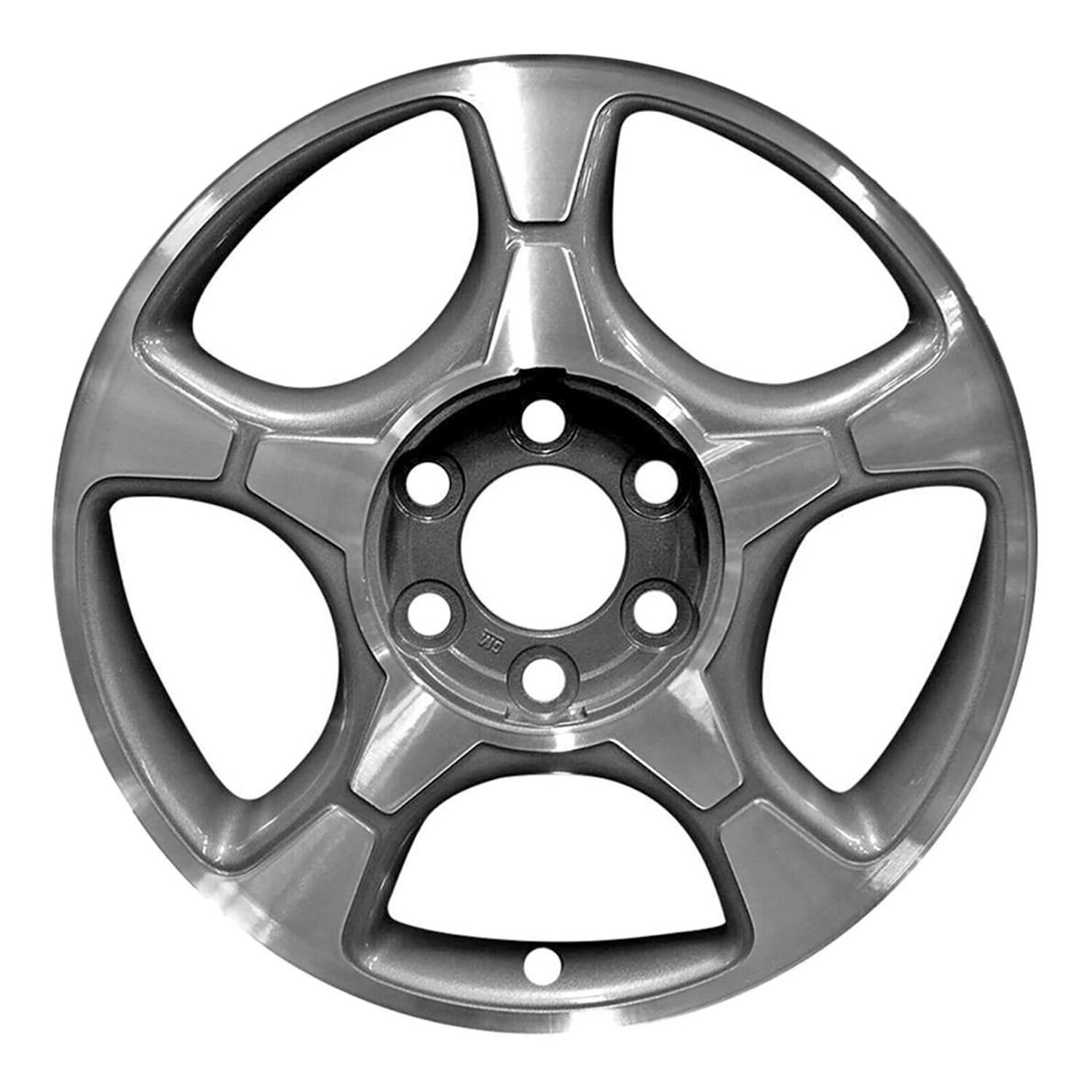 Refurbished Machined and Medium Metallic Gray Aluminum Wheel 17 x 7 ...
