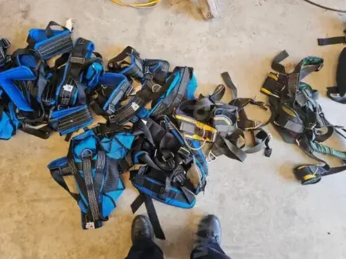 14X LOT CMC PMI FIRE SERVICE RESCUE CLIMBING CLASS 3 FULL BODY ...