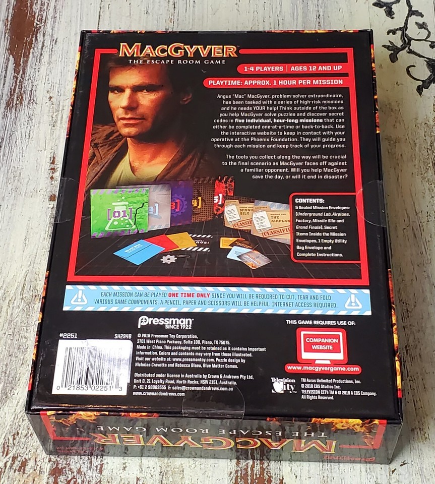 NEW MacGyver: The Escape Room Game (2018) Pressman | eBay