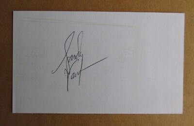 SANDY VANCE SIGNED AUTOGRAPH 3X5 INDEX CARD MLB 1970-71 LOS ANGELES ...