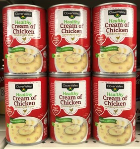 6 CANS Clover Valley Healthy Cream of Chicken Condensed Soup 10.5 oz ...