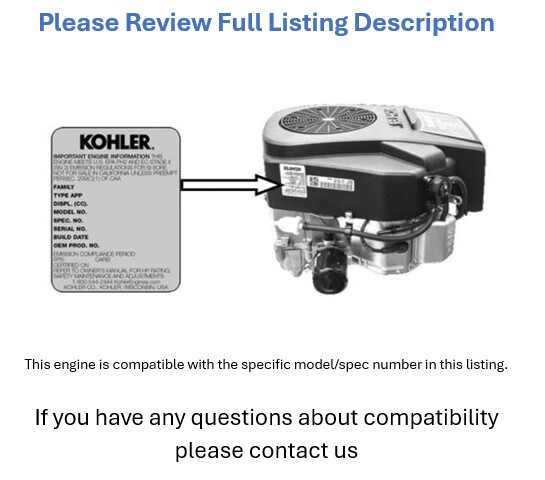 Kohler CH1000 37HP Upgrade for Kohler CH980 35HP -Controls Optional | eBay