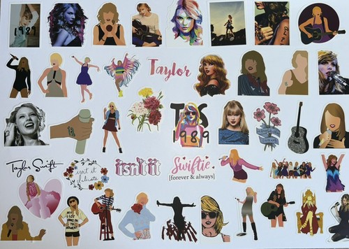 10 Packs Of 50 Pcs Singer Taylor Swift Graffiti Stickers Sets Anime ...