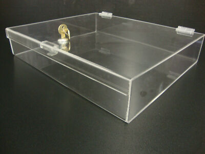 305Displays 16" x 13" x 3" Locking Safe Box Acrylic Countertop Display ...