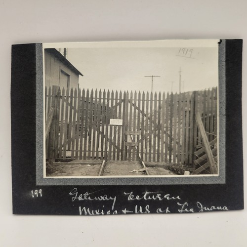 1919 Photo Gateway Between Tiajuana Mexico and US 4x3 in Border History ...