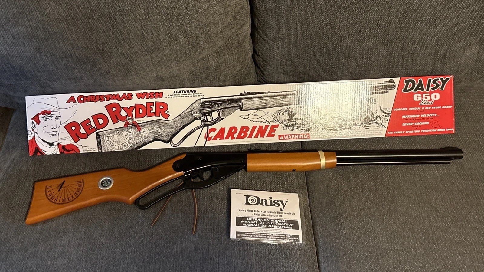 New Red Ryder Carbine Daisy 650 Shot "A Christmas Wish" BB Gun W ...