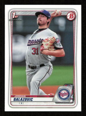Jordan Balazovic 2020 Bowman 1st Bowman Prospect #BP-123 Minnesota ...