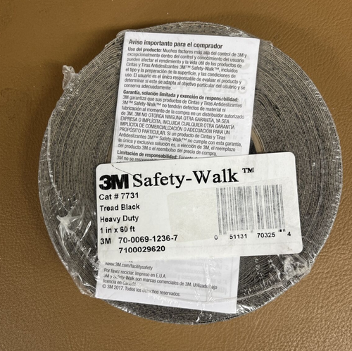 3M Anti Slip Tape 1 in. x 60 ft. 7731 Black Safety-Walk for Steps and ...
