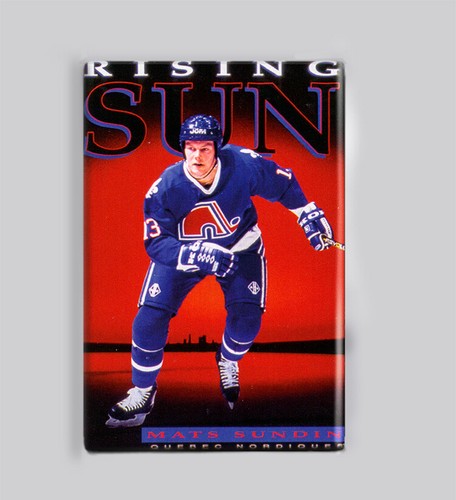 MATS SUNDIN / RISING SUN - 2"x3" POSTER MAGNET (nhl hockey quebec ...