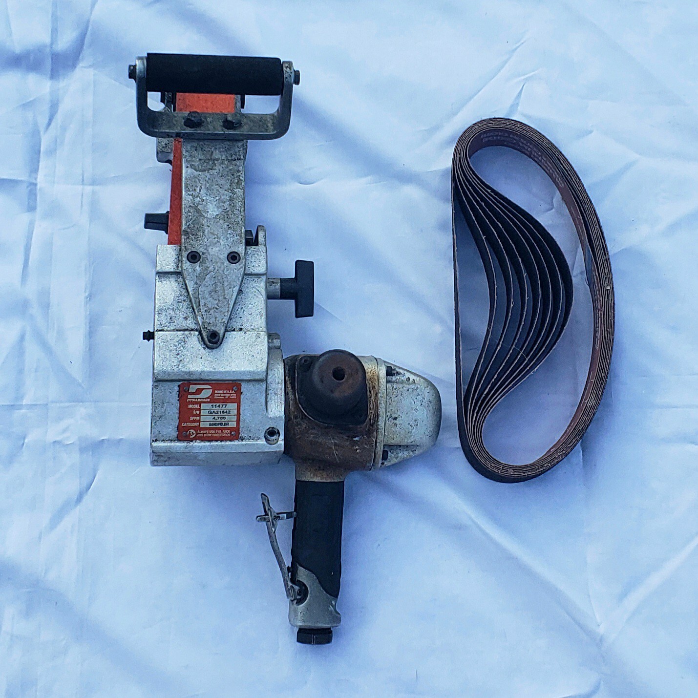 Dynabrade Dynabelter 11477 Belt Sander Polishing Pneumatic Air Heavy Duty | eBay