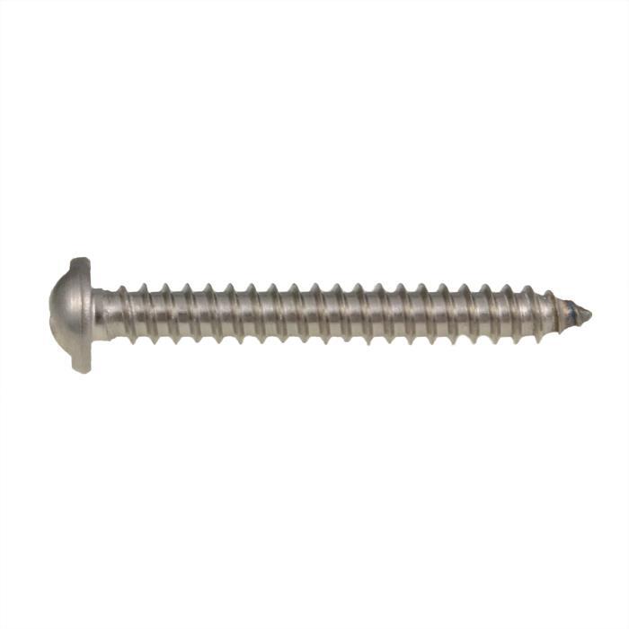 Pack of 100 Stainless 8g x 1-1/2" Raised One Way Security Self Tapper ...
