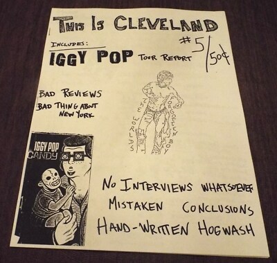 "THIS IS CLEVELAND" - PUNK ROCK FANZINE #5 - 1990 CLEVELAND, OH IGGY ...