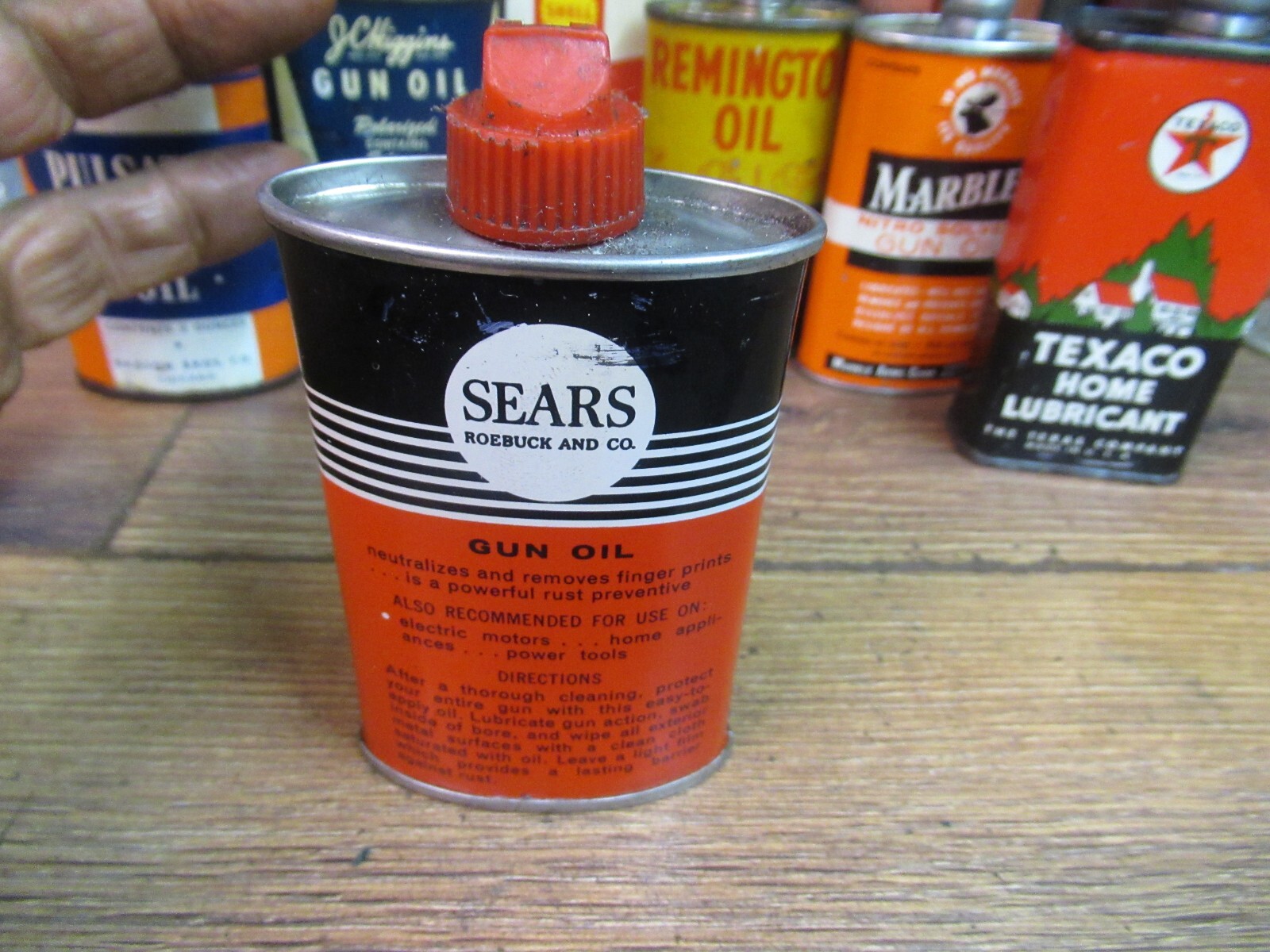 SEARS ROEBUCK GUN OIL CAN WARDS ALL PURPOSE MACHINE HOUSEHOLD HANDY 4 ...