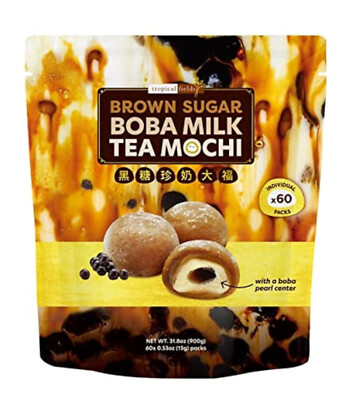 Tropical Fields Boba Milk Tea Mochi Brown Sugar 31.8 Oz 60 Count | eBay