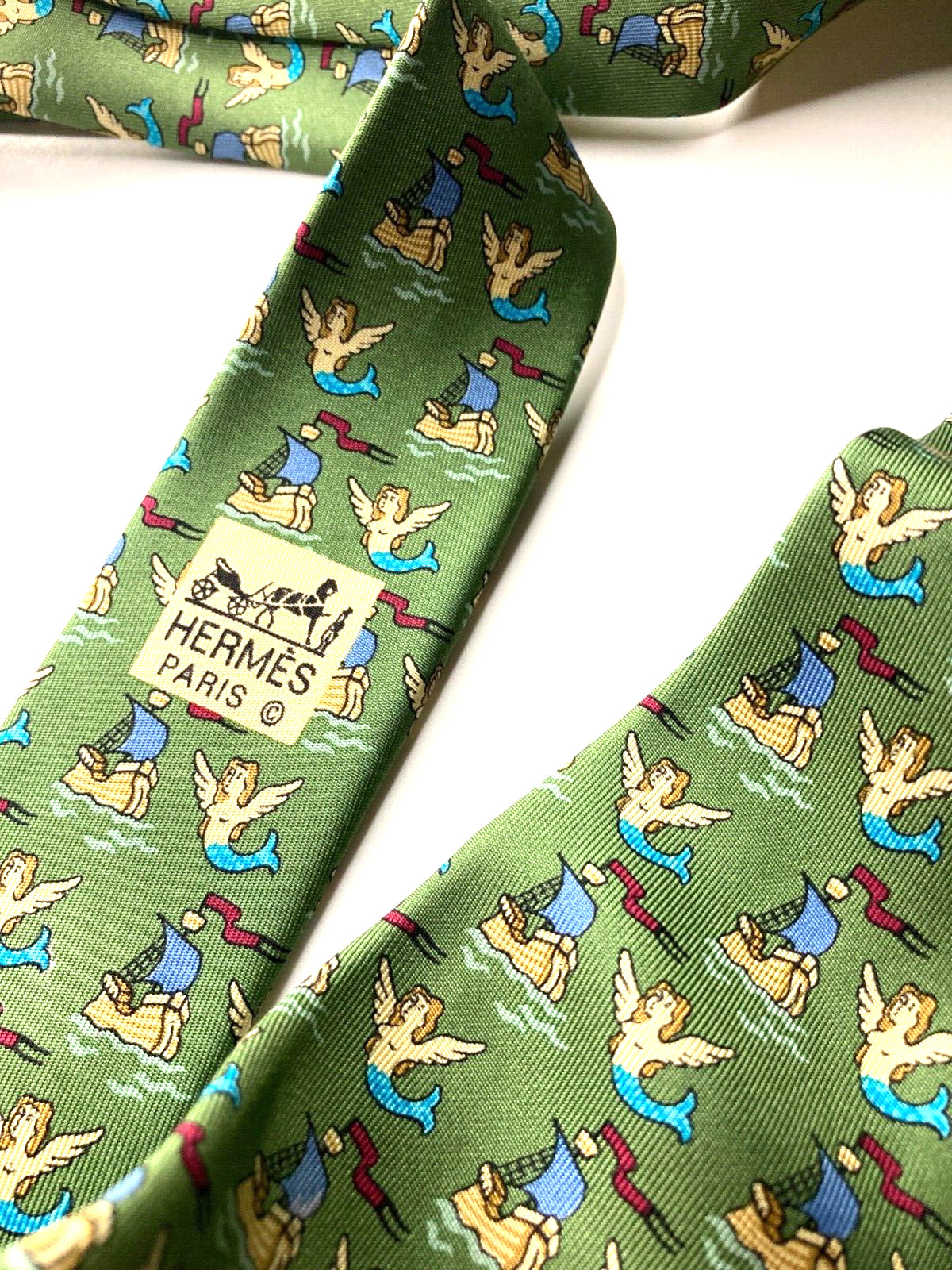 HERMES VINTAGE SIREN MERMAID SAILING SHIP GREEK MYTHS… - Gem