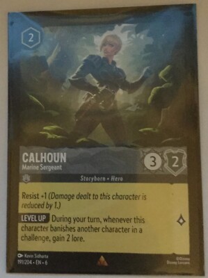 Calhoun - Marine Sergeant | Disney Lorcana Azurite Sea | 191/204 Non ...