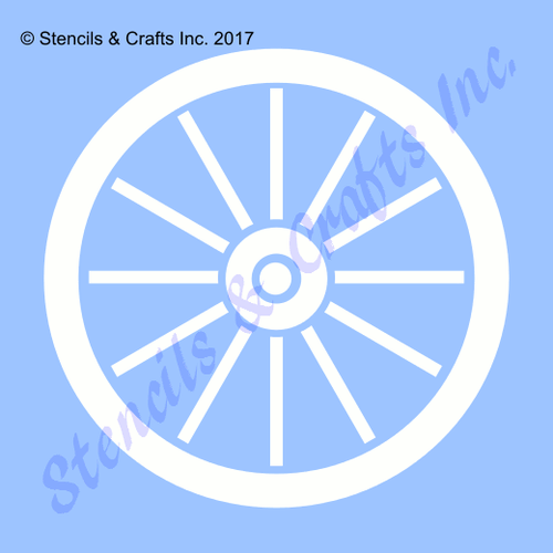 5" WAGON WHEEL STENCIL WESTERN STENCILS PAINT ART PATTERN TEMPLATE ...