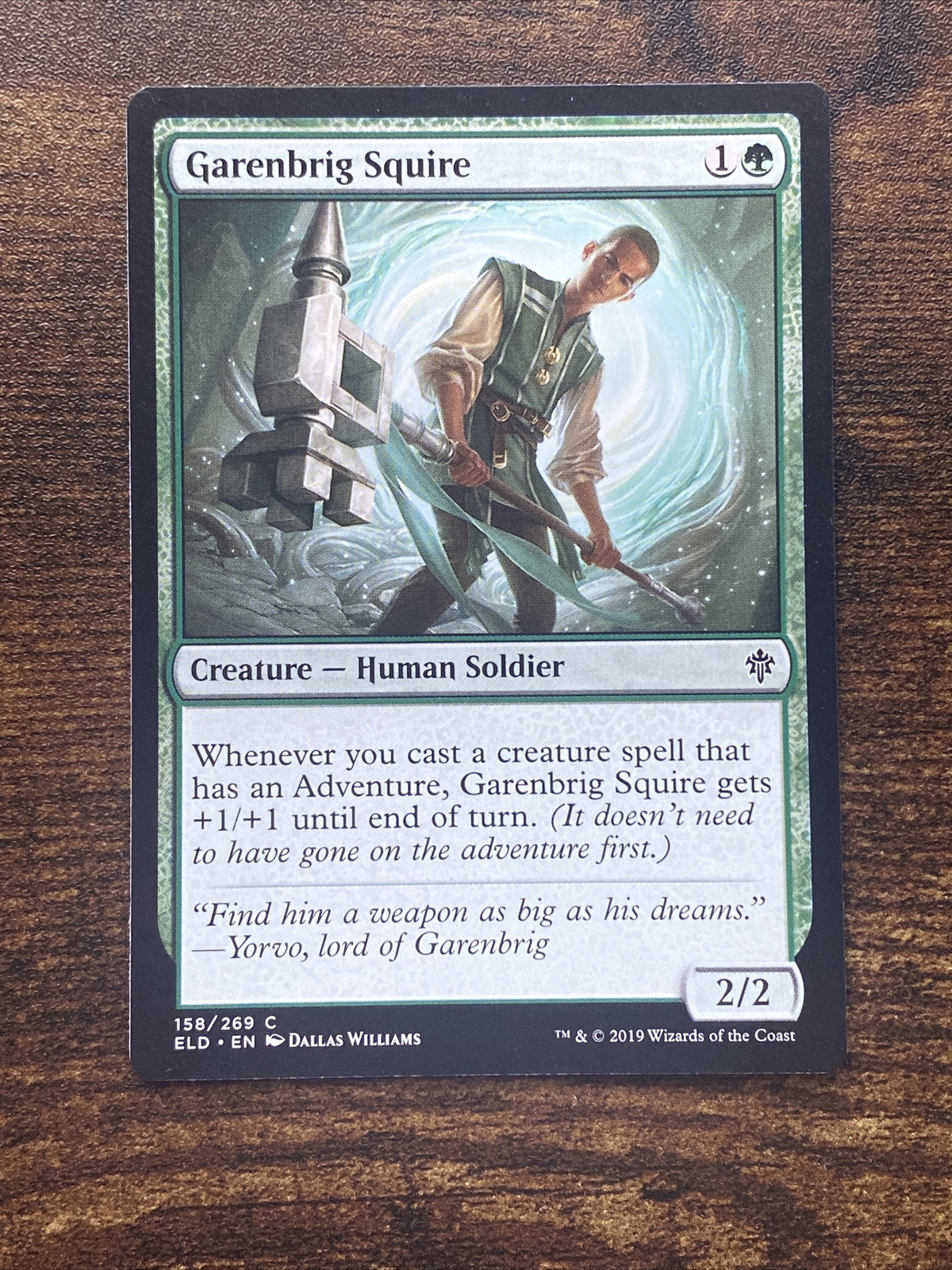 Garenbrig Squire (158) Throne of Eldraine MTG Magic The Gathering D8821 ...