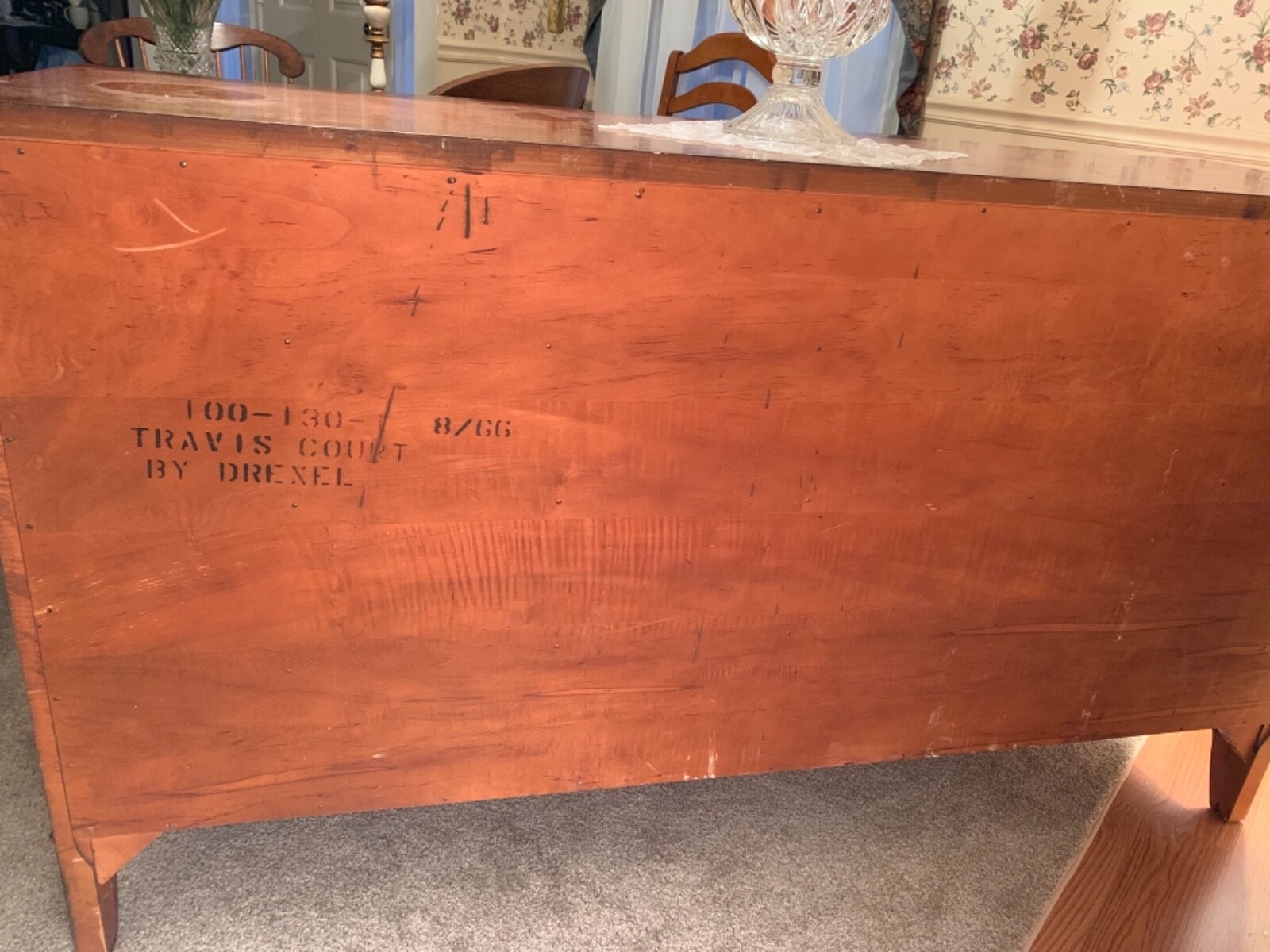 Drexel Travis Court 1940s Antique Mahogany Dresser 12 Drawers Chest ...