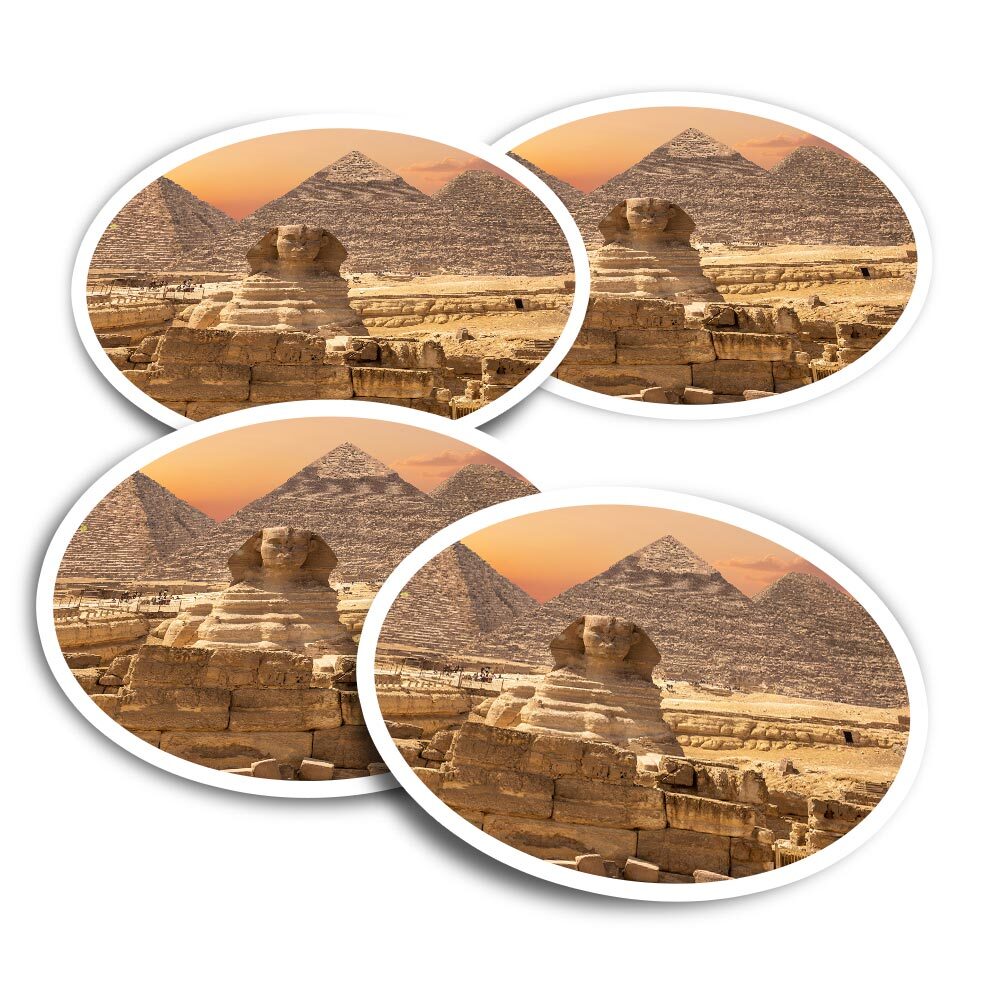 4x Vinyl Stickers The Sphinx & Pyramids Giza Egypt #52261 | eBay