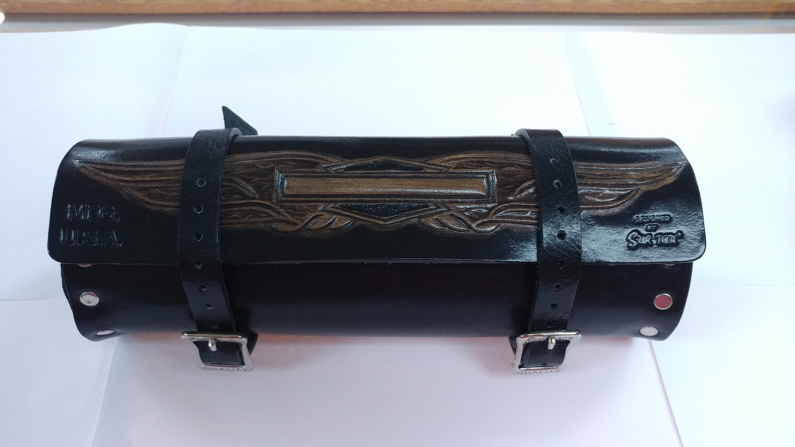 Genuine Sur Tan® Leather Motorcycle Tool Case | eBay