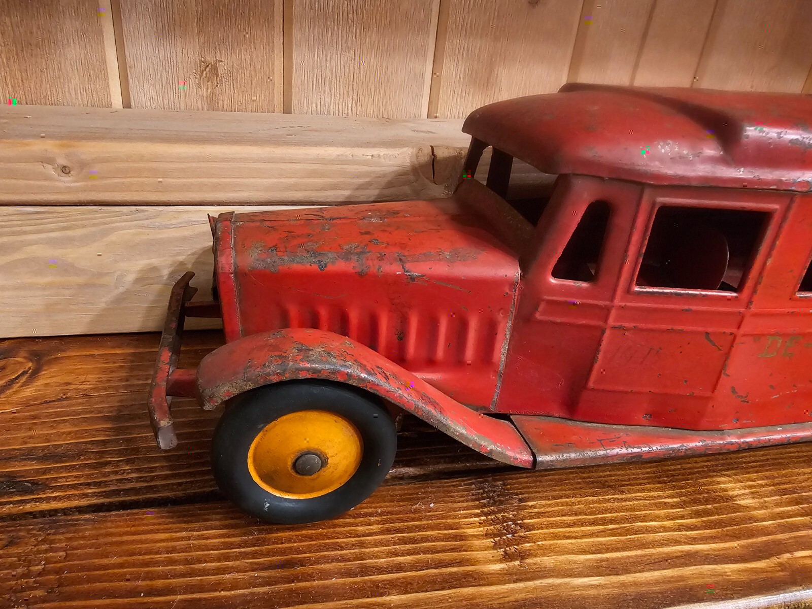Cor Cor Toys Red Bus Truck c1920 Pressed Steel | eBay