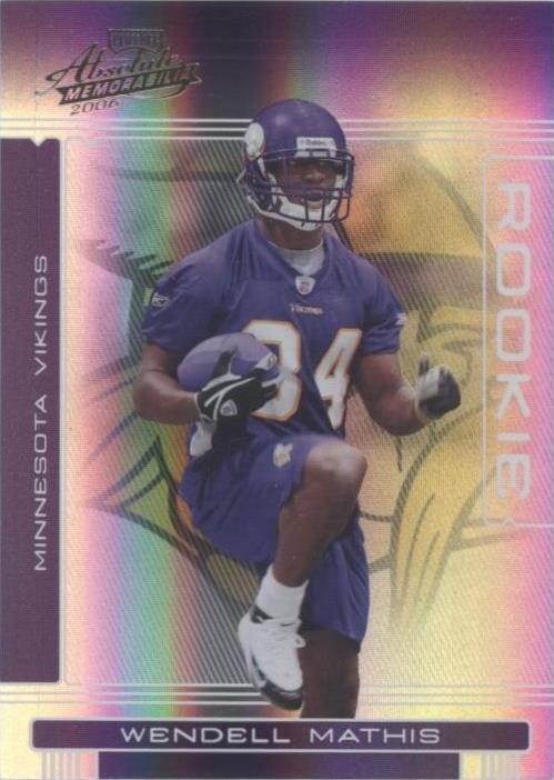2006 Playoff Absolute Memorabilia - Rookie Wendell Mathis #162 /999 (RC ...