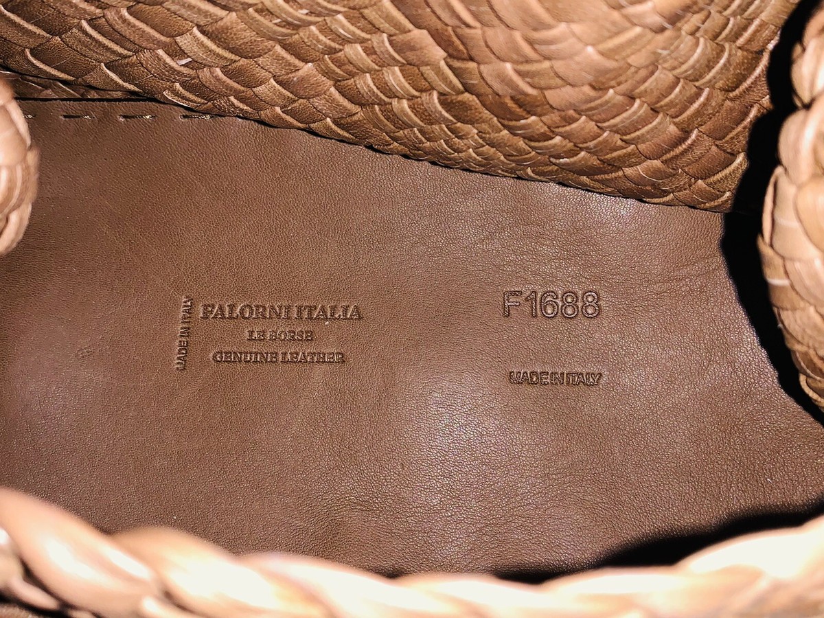 FALORNI ITALIA Le Borse Handmade Woven Leather Hobo Purse FALORNI ITALIA Le Borse Handmade Woven Leather Hobo Purse