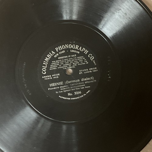 One Sided Columbia Grand Prize 78 RPM Len Spencer Theodore Snyder ...