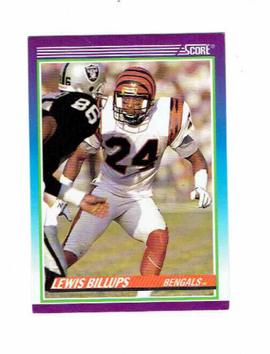 Lewis Billups Cincinnati Bengals #24 Cornerback #487 Score 1990 ...