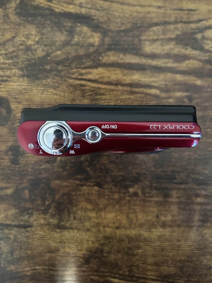 Nikon Coolpix L22 12.0MP Red Digital Camera Tested & Working *READ DESC ...